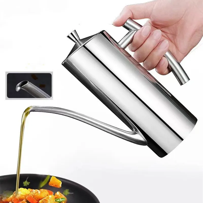 304-Stainless-Steel-Kitchen-Oil-Can-Cooking-Baking-Seasoning-Pot-Olive ...