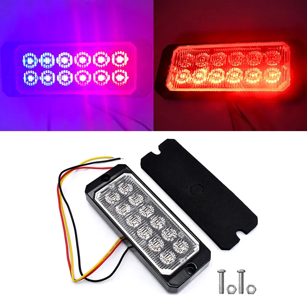 LED-Flashing-Warning-Light-Car-Breakdown-Emergency-Lamp-12-LED-12V-24V ...
