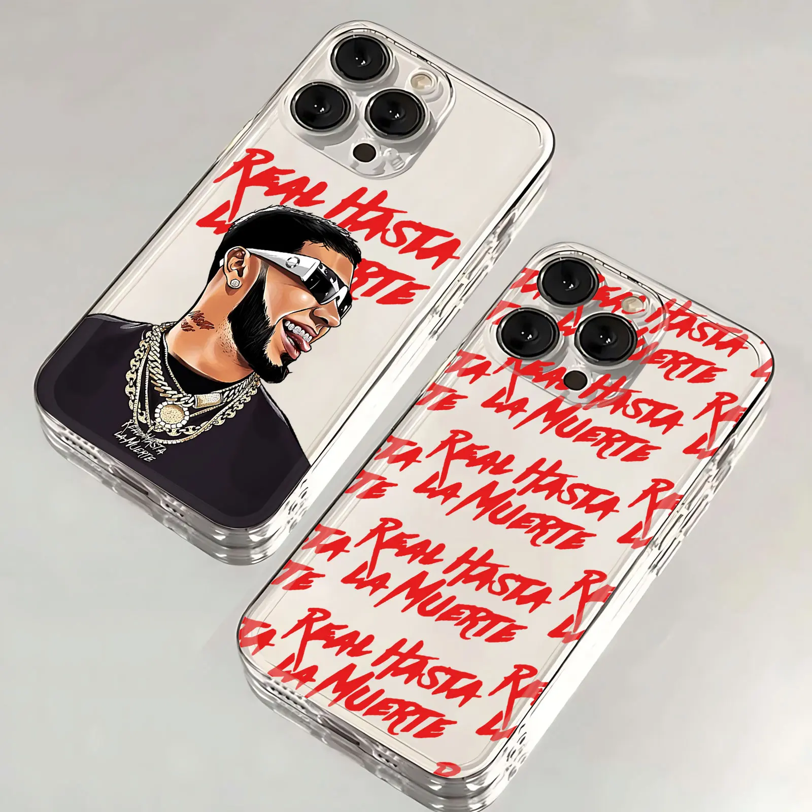 Anuel-AA-rapero-funda-de-tel-fono-para-iPhone-funda-transparente-para ...