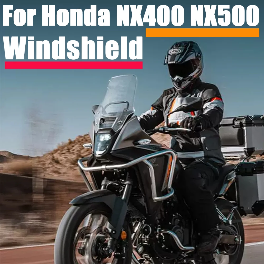 For-Honda-NX-400-NX-500-Motorcycle-Front-Windshield-Wind-Deflector ...