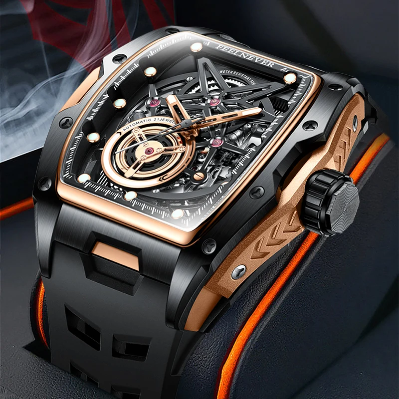 FEELENEVER-Reloj-de-pulsera-autom-tico-para-hombre-cron-grafo-mec-nico ...