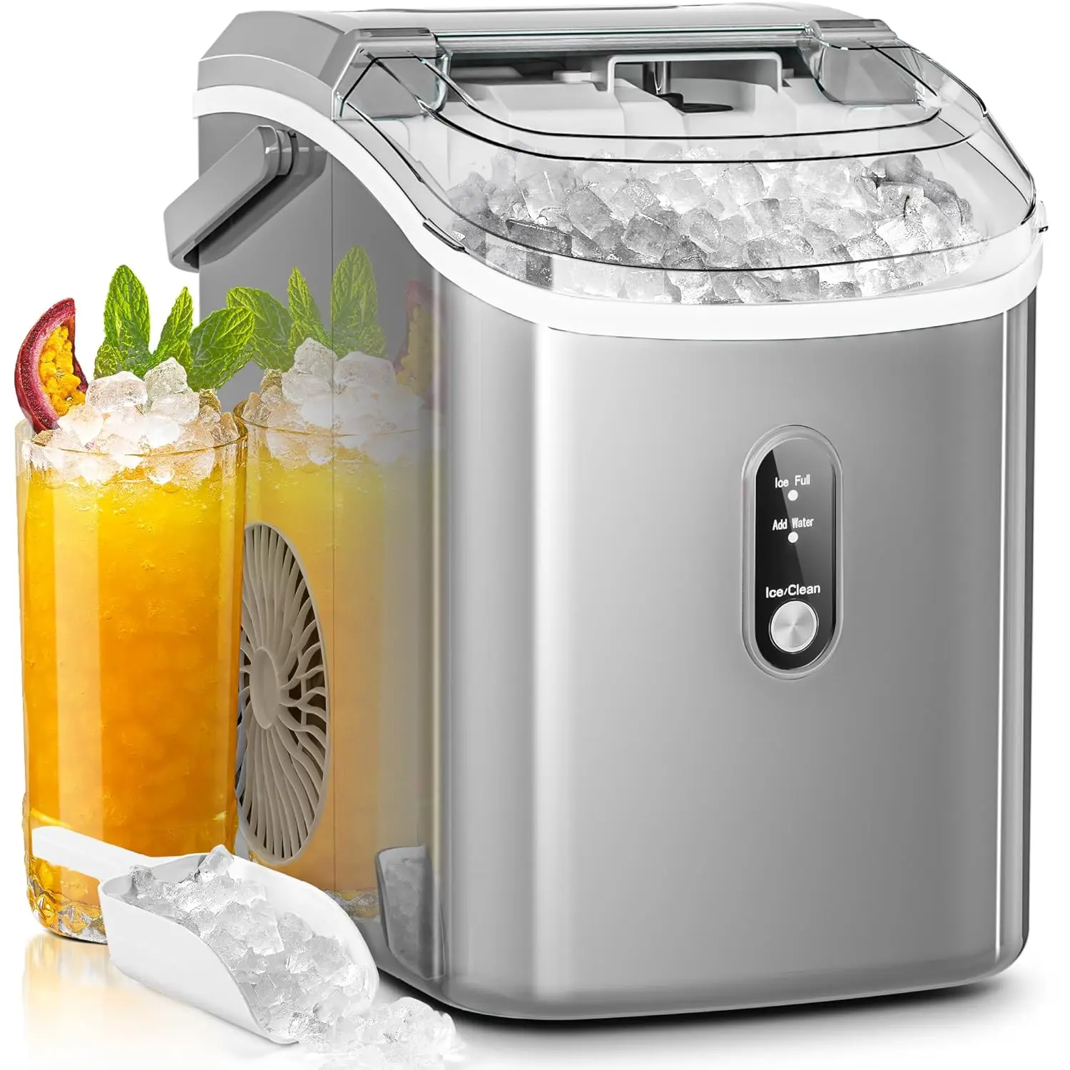 Nugget-Ice-Maker-Countertop-35lbs-24H-Portable-Pebble-Ice-Machine-with ...