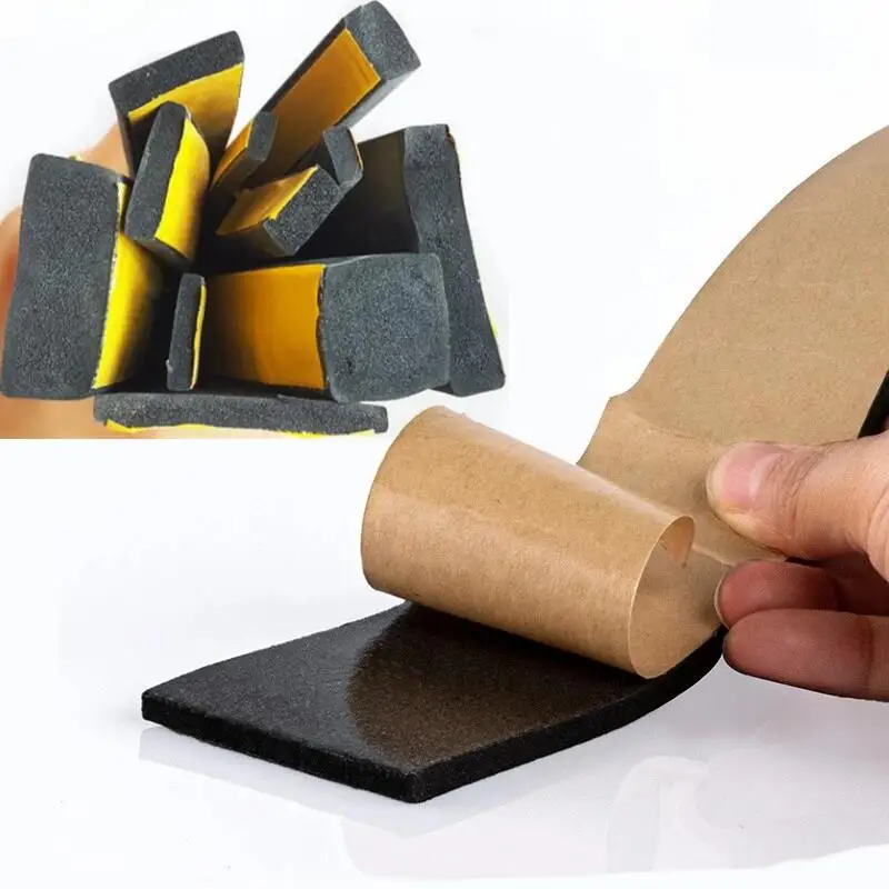 Rubber Self Adhesive Sponge Seal Strip EVA Black Foam Strong Single ...