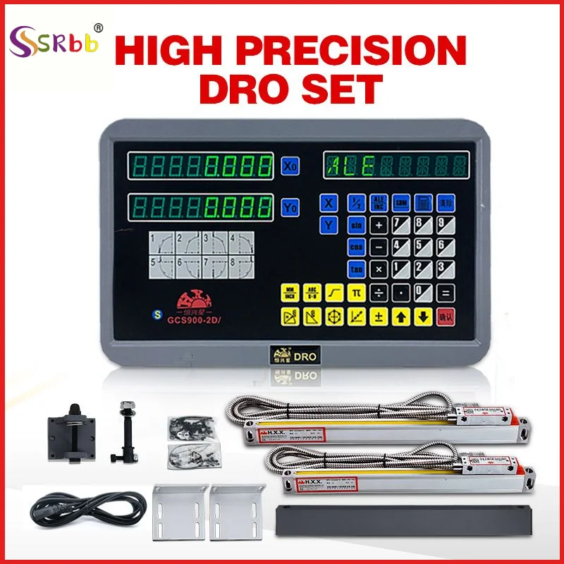 Electronic-Multilingual-2-Axis-Lathe-Milling-BIG-LCD-DRO-Digital-Readout-TTL-AC110V-220V-Display ...