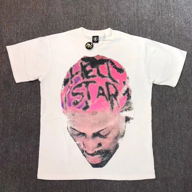 Hellstar-T-shirts-Pink-Character-Portraits-Printed-Cotton-Breathable ...