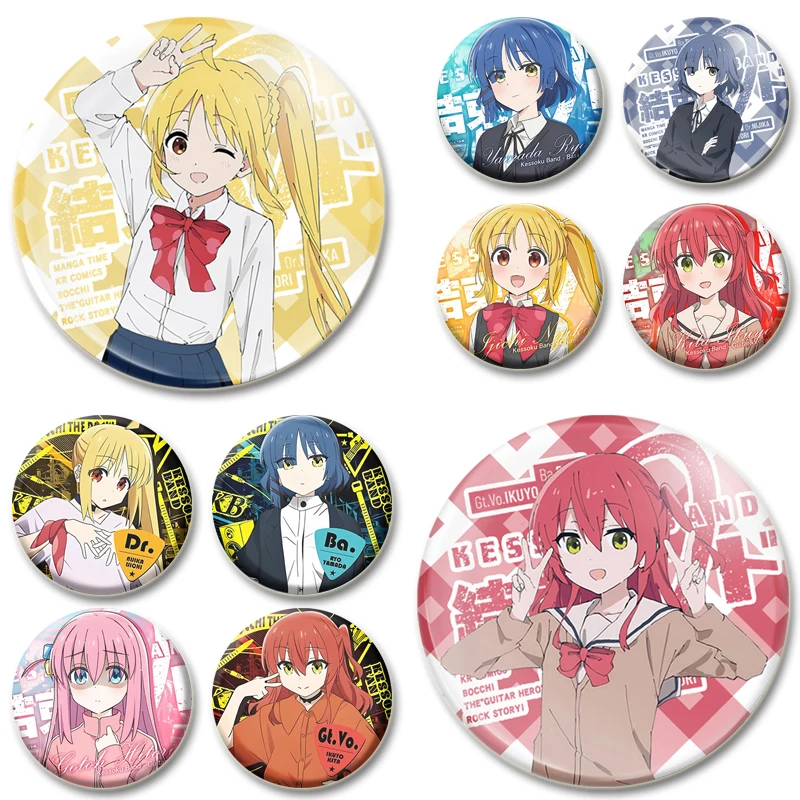 Yamada Ryo Ijichi Nijika Gotoh Hitori Kita Ikuyo Comic Badge Cartoon ...