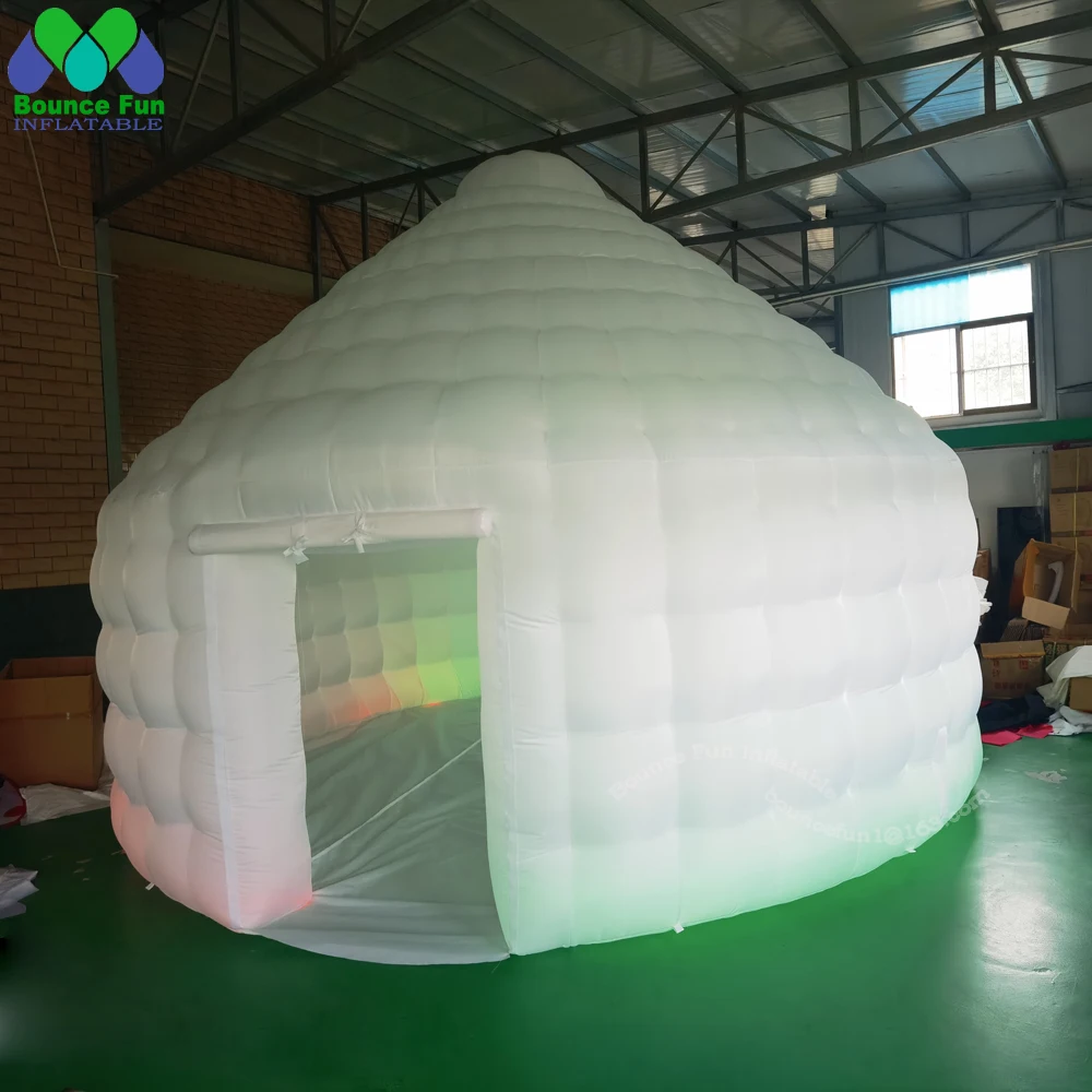 5m16ft Cool Double Layered Inflatable Mongolian Yurt White Dome Bubble ...