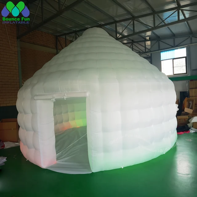 5m16ft Cool Double Layered Inflatable Mongolian Yurt White Dome Bubble ...