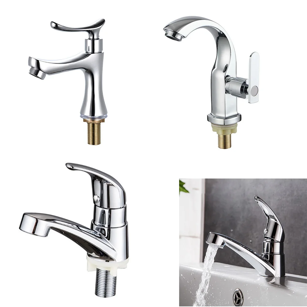 Bathroom-Sink-Faucet-Single-Cold-Water-Faucet-Silver-Bathroom-Taps ...