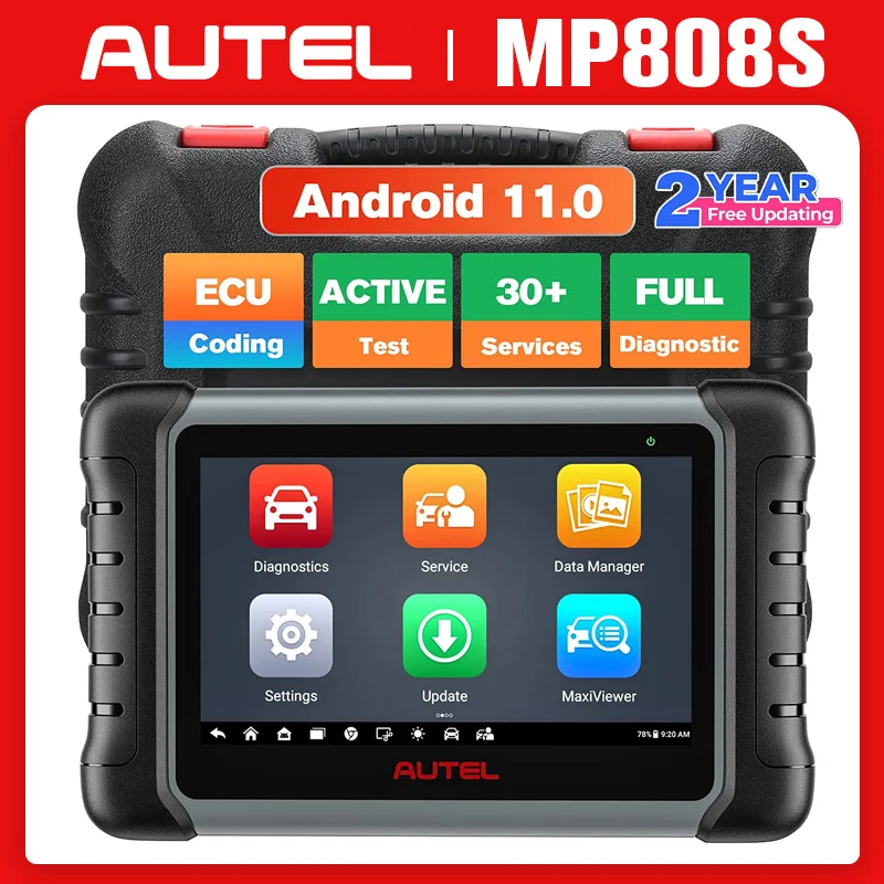 Autel Ms609 Abs Obd2 Scanner Full Obd 2 Functions Car Diagnostic Tools ...