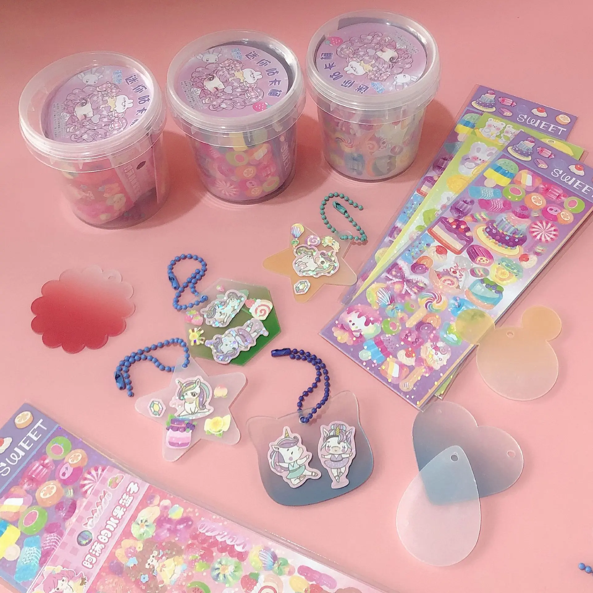 Goo-Card-Set-Acrylic-Cuckle-Kids-Toys-DIY-Mini-Goo-Card-Set-Material ...