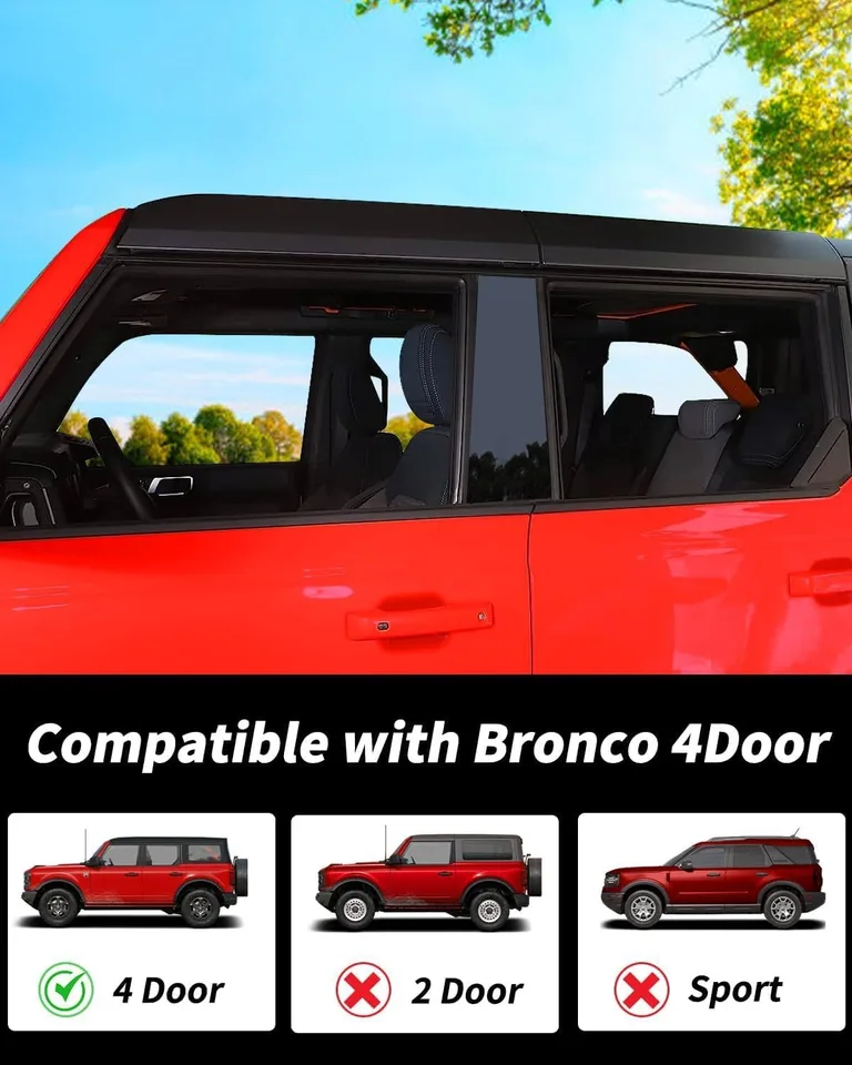 HTHE Car Window Switch Panel Trim For Ford Bronco Center Console Gear ...