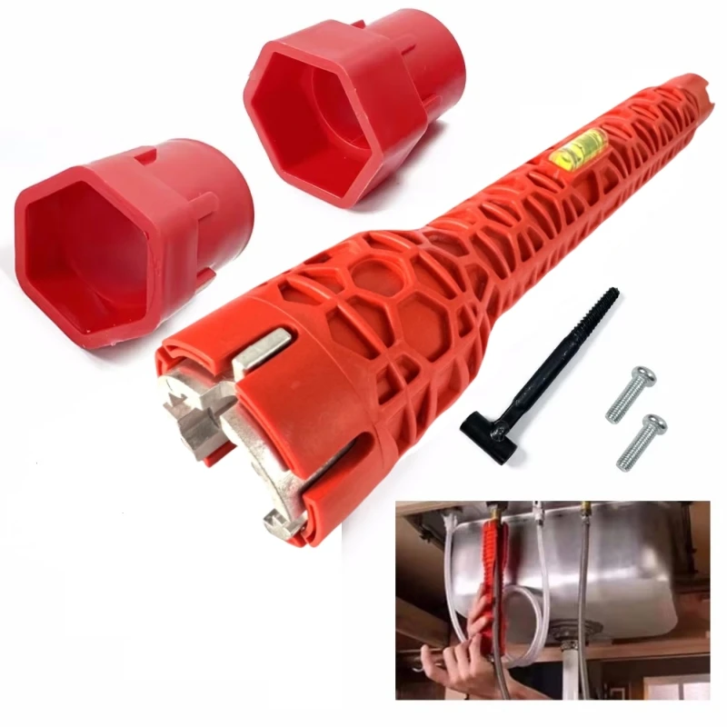 5/8 in 1 sink faucet wrench repair tool non-slip kitchen bathroom ...