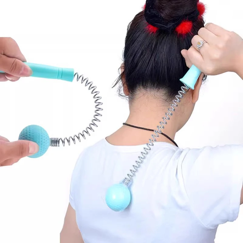 Silicone Meridian Hammer Manual Massage Hammer Stick Ball Body Massager ...