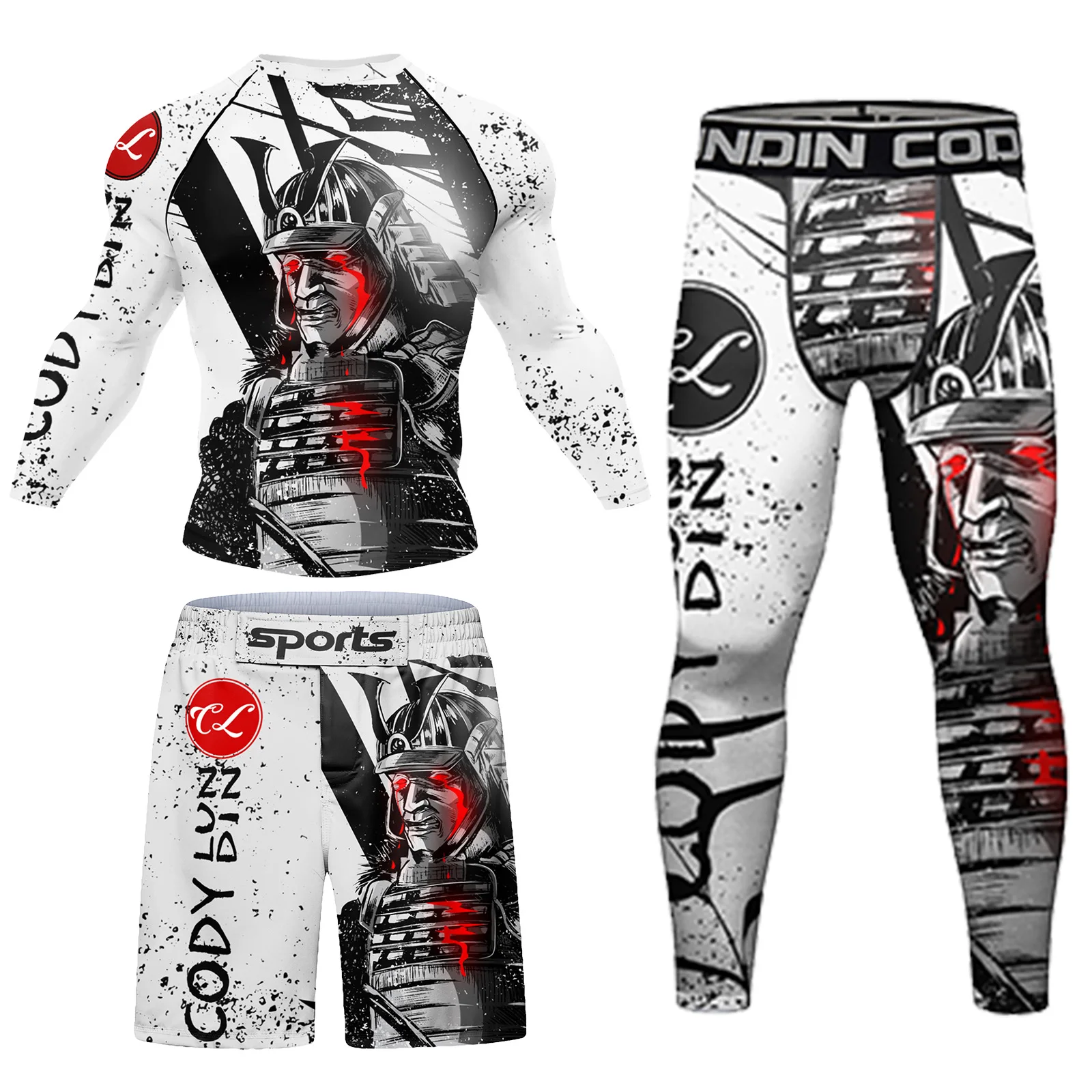 Cody-Men-Sportsuit-With-Graphic-Jiu-jitsu-No-Gi-Rashguard-With-Leggings ...