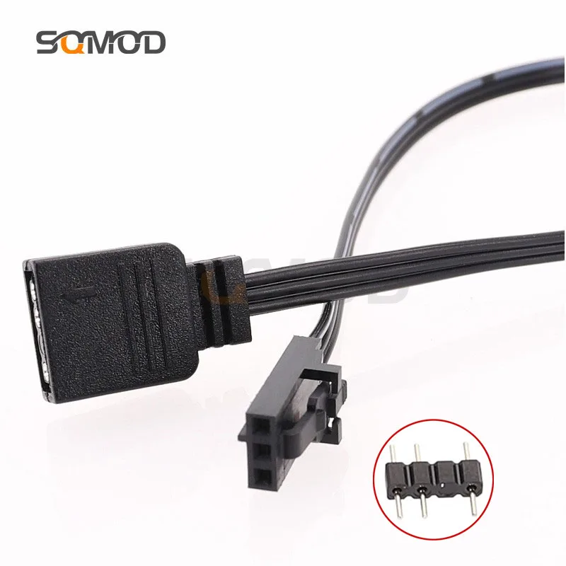 SQMOD for Corsair RGB To Standard ARGB 3-Pin 5V Adapter Connector RGB ...