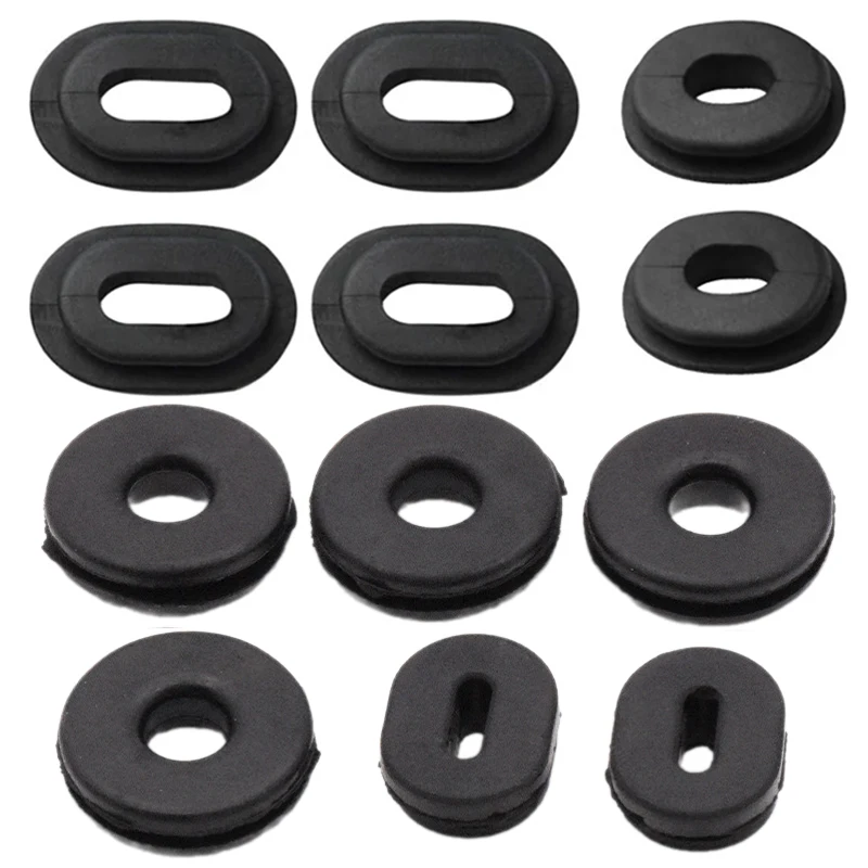 Tampa-lateral-do-corpo-da-motocicleta-Black-Rubber-Grommet-Parafusos-de ...