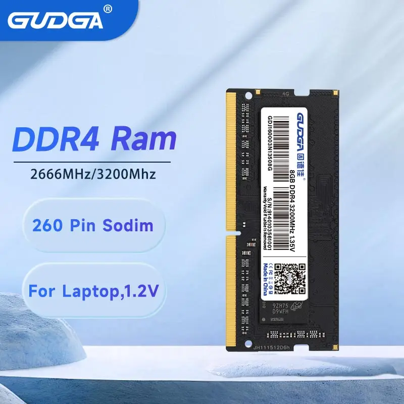 GUDGA Memoria Ram DDR4 4GB 8GB 16GB 32GB Laptop Ram 2666mhz 1.2V ...