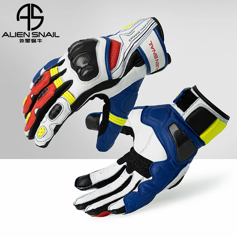 ALIEN-SNAIL-Motorcycle-Gloves-Carbon-Fiber-Anti-Fall-Guantes-Moto-Men ...