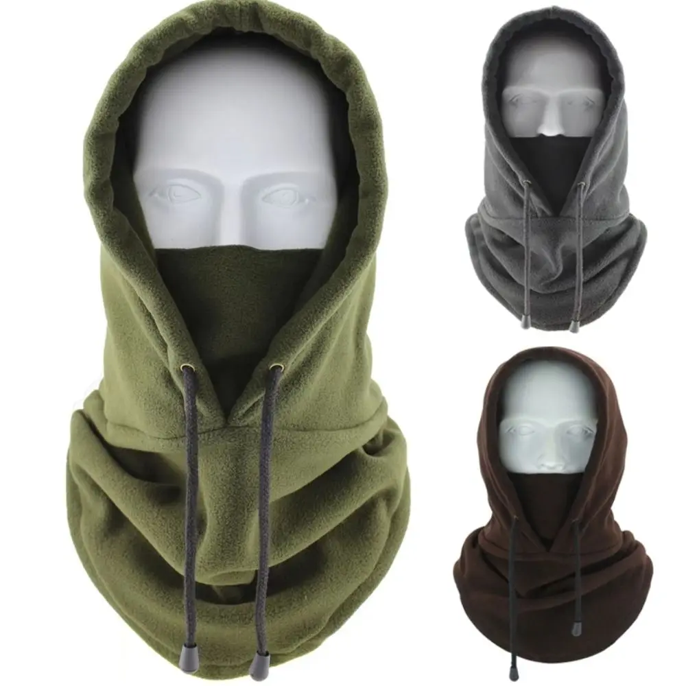 Fashion Polar Fleece Balaclava Warmer Full Face Beanies Windproof Men ...