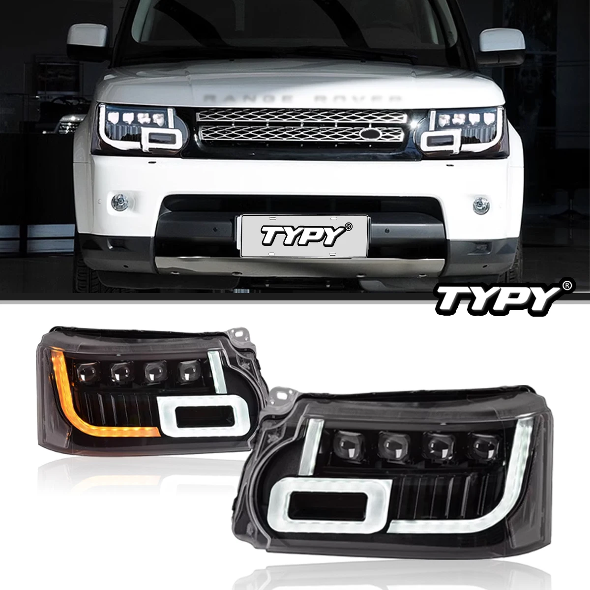 TYPY-Car-Styling-For-Range-Rover-Sport-Headlight-2010-2013-LED-Four ...