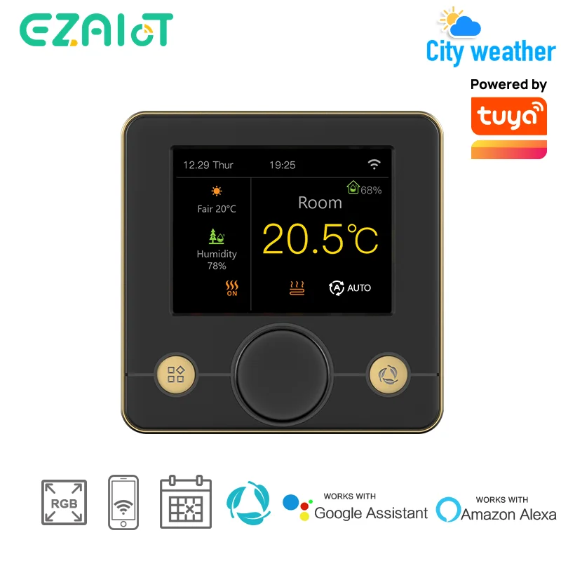Smart WiFi Thermostat Warm Temperature Controller Water Electric Warm Floor Heating Gas Boiler ...