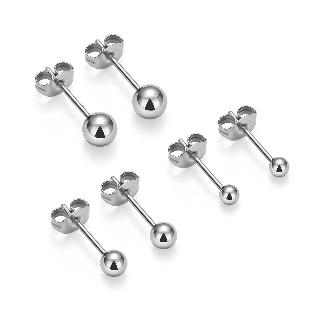 Wholesale G23 F136 Titanium Ball Classic Earnail Butterfly Button ...