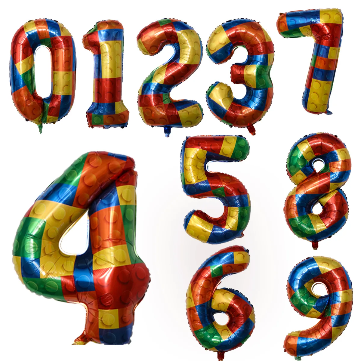 32-Inch-Building-Block-Number-Balloons-Block-Latex-Balloons-for ...