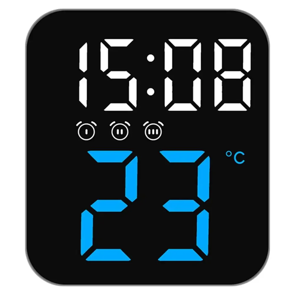 Sophisticated LED Alarm Clock Equipped with Practical Functions such as ...