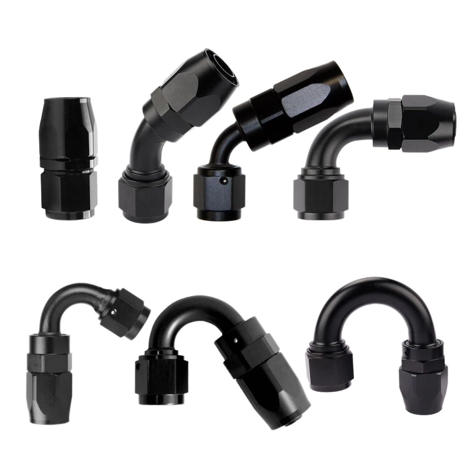 1 Pc AN10 AN12 AN16 Straight 45 60 90 120 150 180 Degree Oil Fuel ...