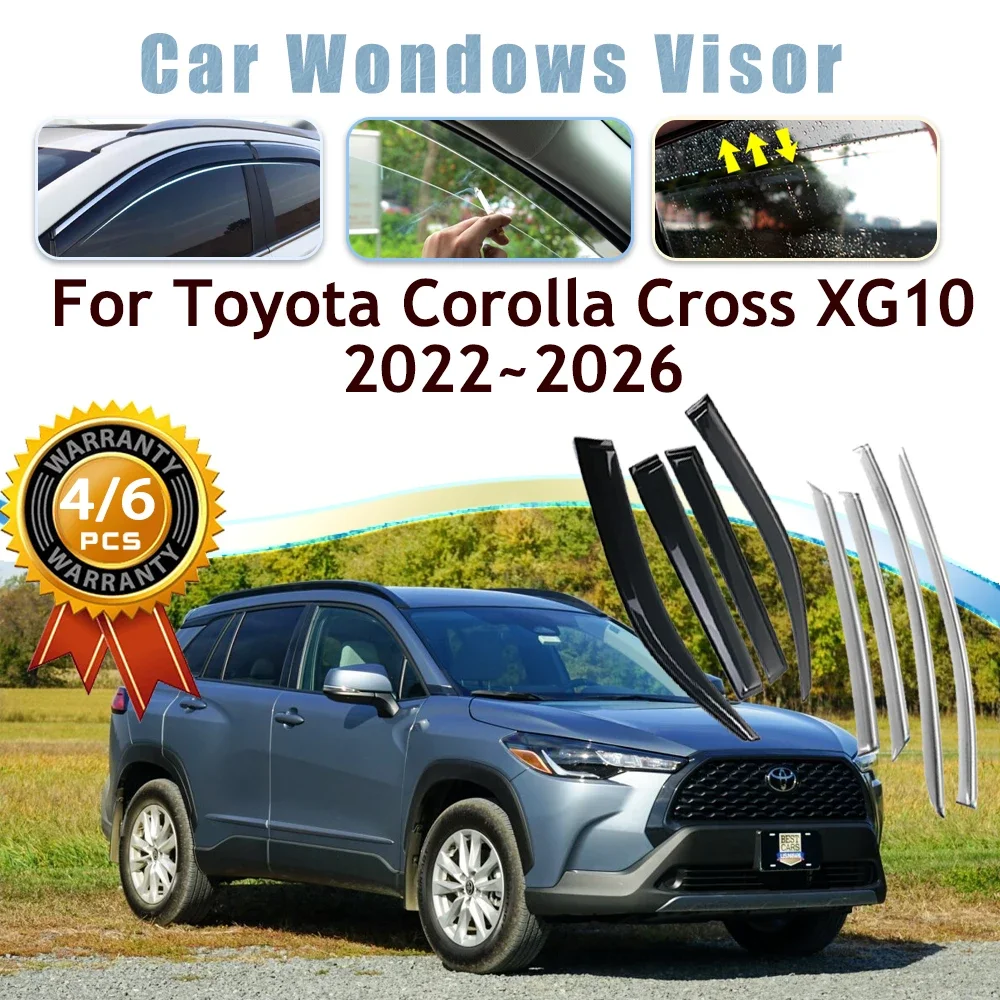 Car-Window-Visors-For-Toyota-Corolla-Cross-XG10-2022-2023-2024-2025 ...