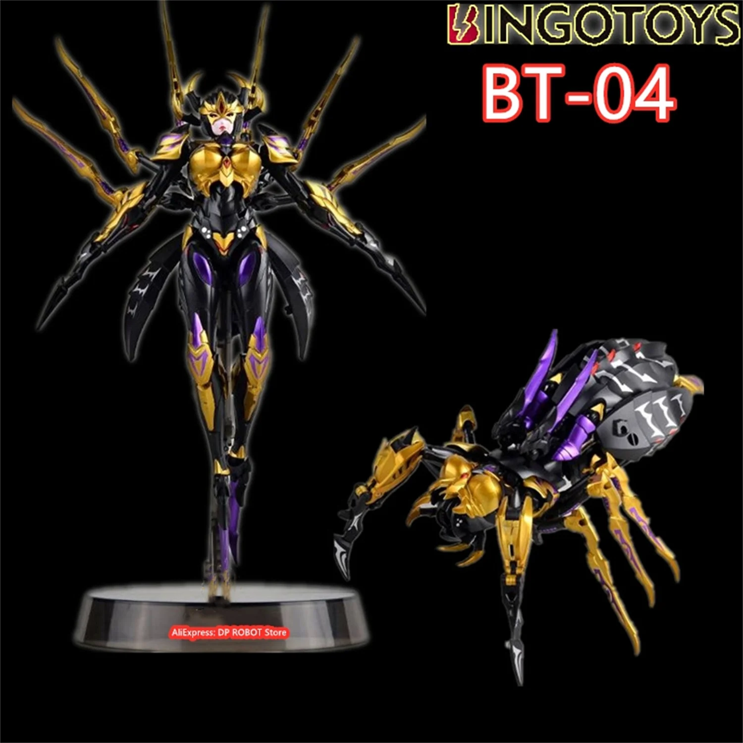 IN-STOCK-Bingotoys-BT-04-Spider-Girl-Blackarachnid-Transformation-BT04-Movable-Joint-Deformable ...