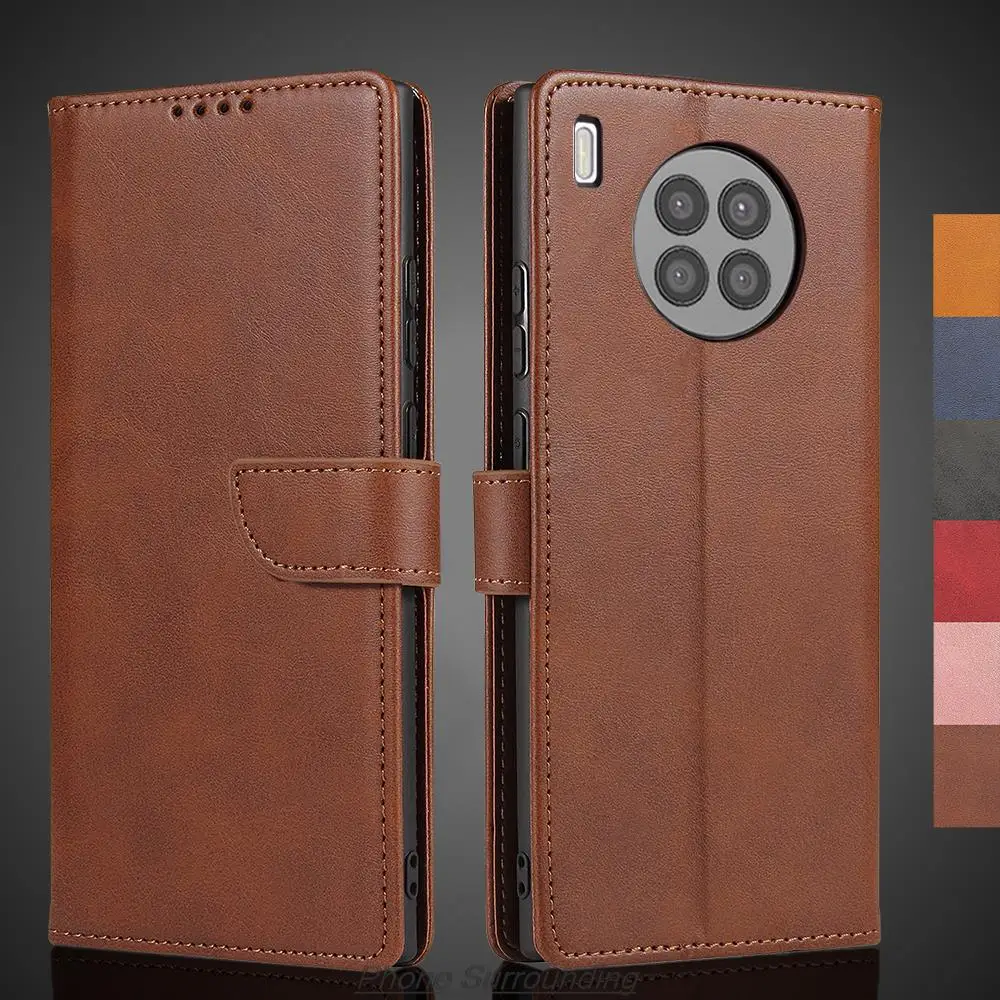 Nova 8 i Case Pu Leather Wallet Flip Case for Huawei Nova 8i Retro ...