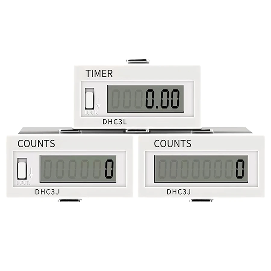 Wooeight Digital Counter DHC3L DHC3J Electronic Meter Timer Time Switch ...