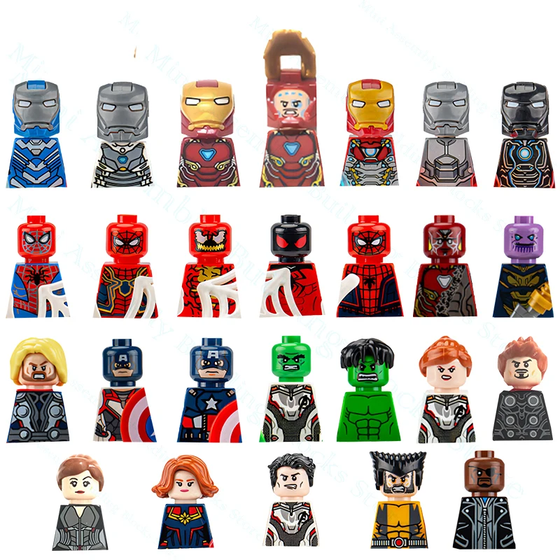 Marvel-Bricks-Avengers-Building-Blocks-Iron-Man-Action-Figures-Spider ...