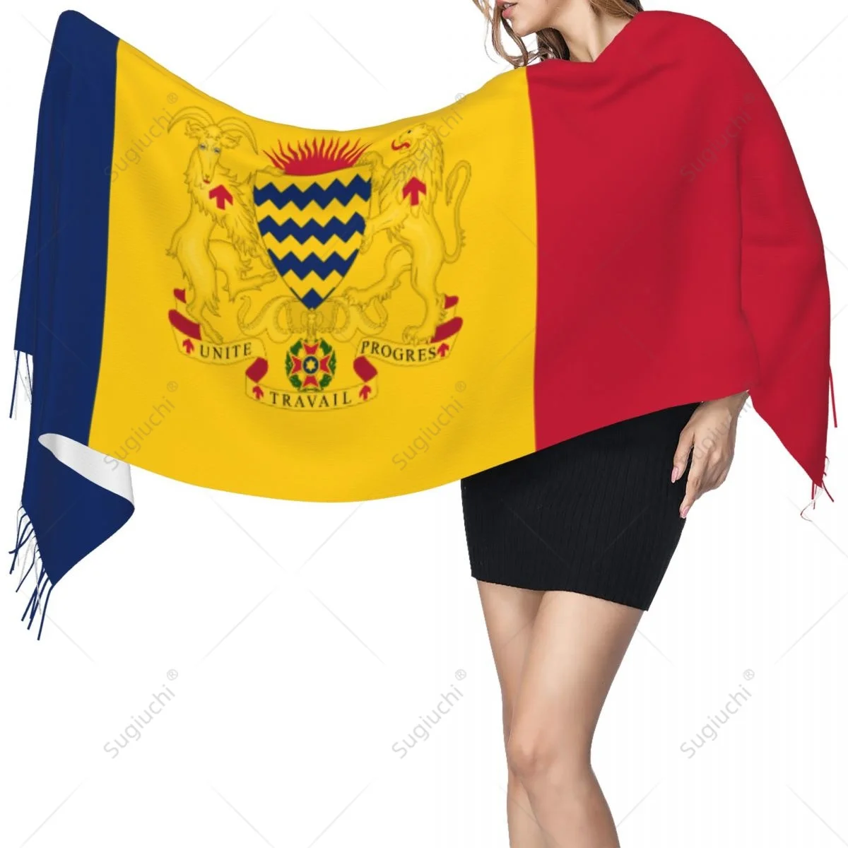 Chad-Flag-Scarf-Pashmina-Warm-Scarves-Shawl-Wrap-Hijab-Spring-Winter ...