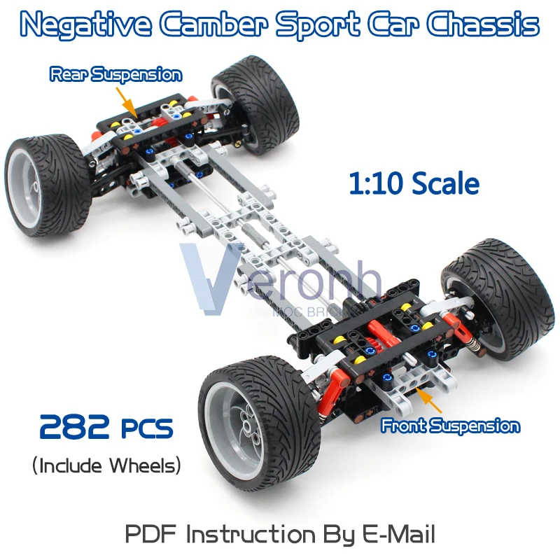 Negative-Camber-Technical-Sport-Car-Chassis-Builidng-Blocks-Kit-Double ...