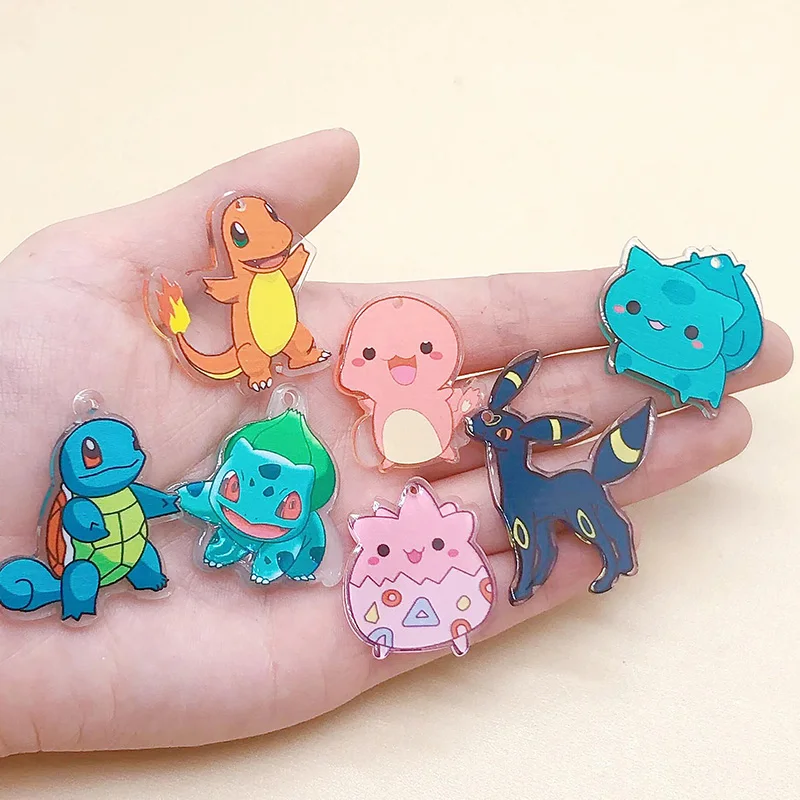 10pcs-Kawaii-Anime-Frog-Fire-Dinosaur-Acrylic-Charms-For-Earring ...