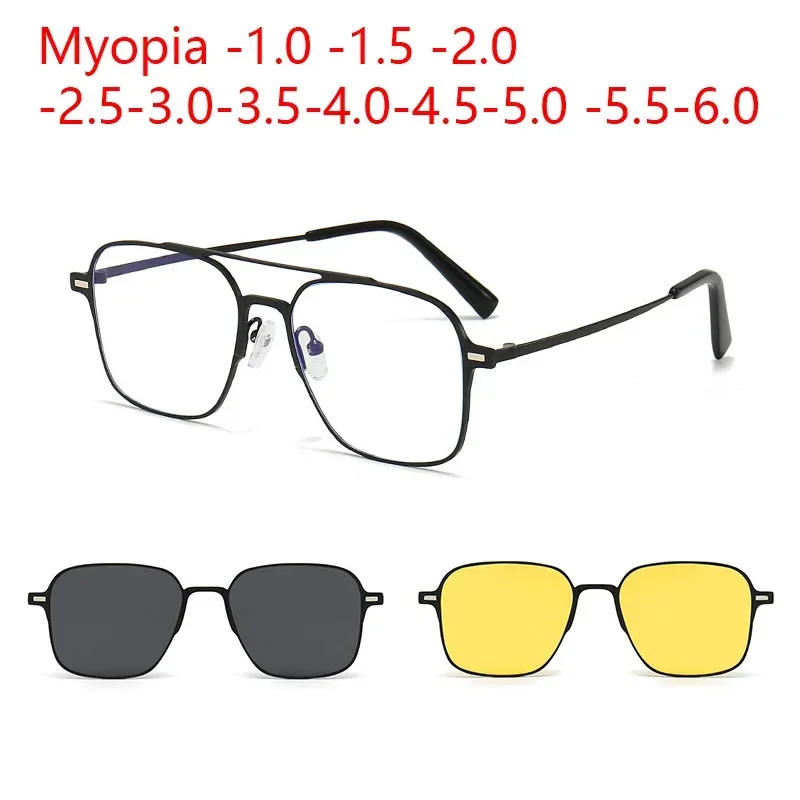 2-IN-1-Myopia-Double-Beam-Polarized-Magnet-Sunglasses-Men-Night-Vision ...