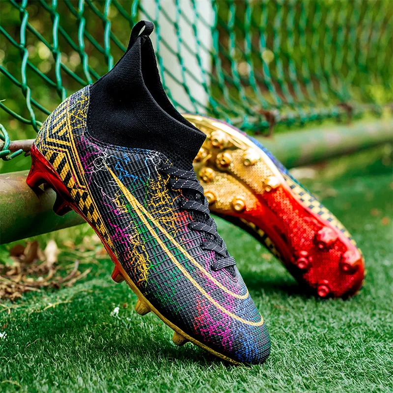 Top-Quality-Soccer-Boots-Men-Breathable-High-Top-Soccer-Shoes-Cleats ...