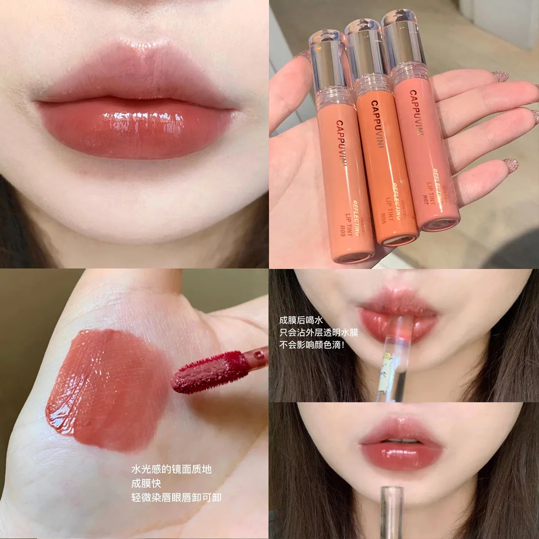cappuvini-Water-Refractive-Lip-Glaze-Syrup-Lip-Gloss-High-Color-Value ...