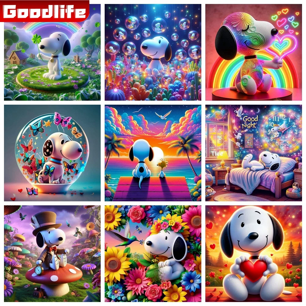 Kawaii-Snoopy-Cartoon-Comics-5D-DIY-Diamond-Painting-2024-New-Arrivals ...