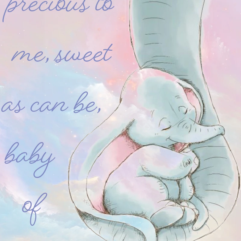 Dumbo Baby Of Mine Poster