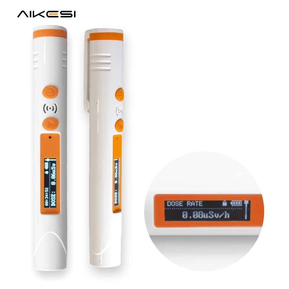 AIKESI HFS-P3 Pen Style Digital Personal Radiation Meter Gamma B-ray X ...