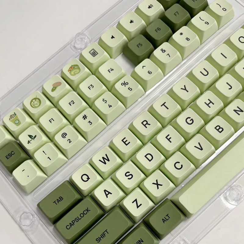 Keyboard-Keycap-125-keys-Keycaps-Matcha-Keyboard-Caps-Accessories-Green ...