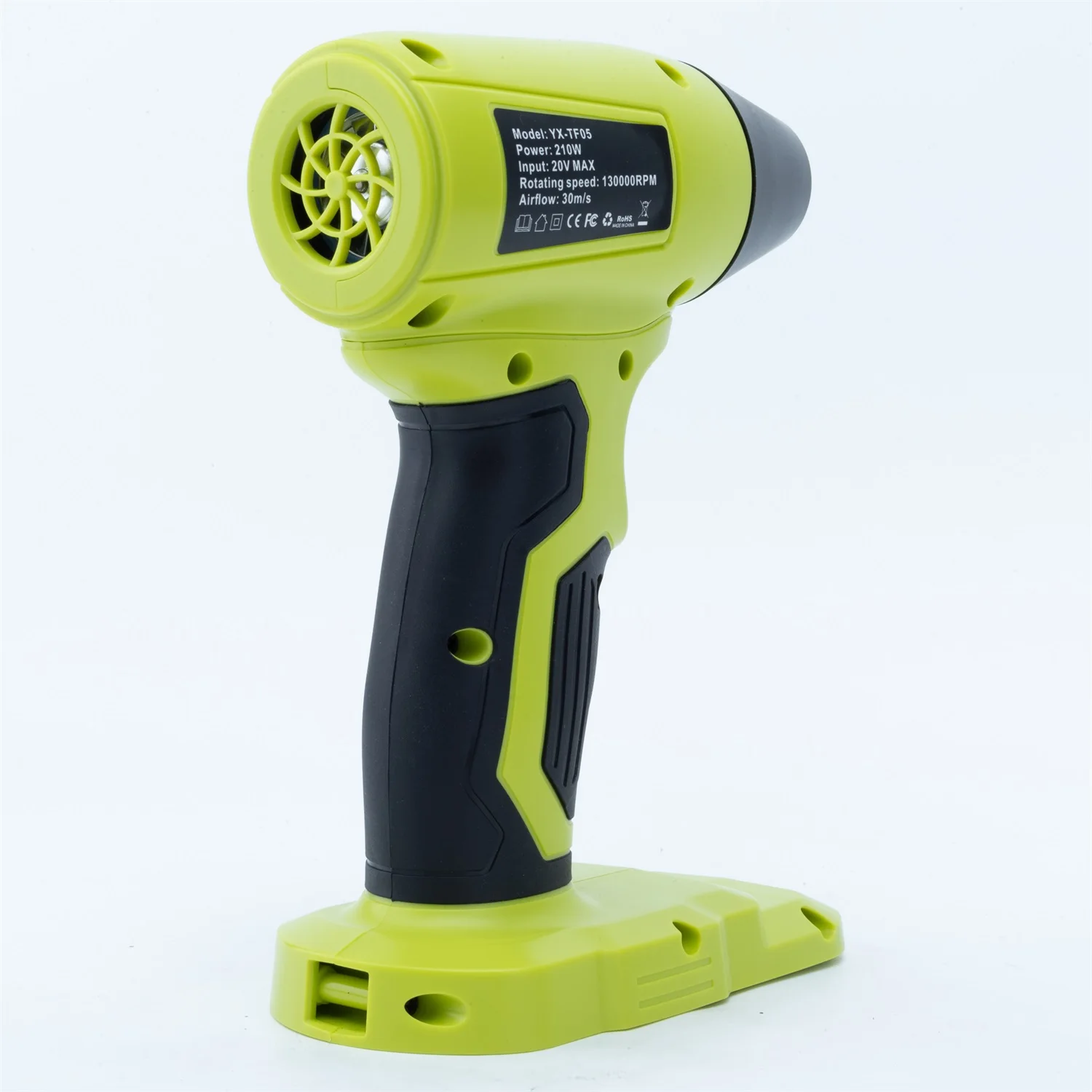 Portable Mini Jet Violent Fan Powered for Ryobi 18V ONE+ Li-ion Battery ...