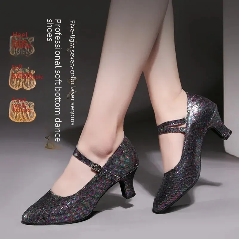 Women-Adult-Latin-Dance-Shoes-Soft-Sole-Square-Dance-Shoes-Breathable ...