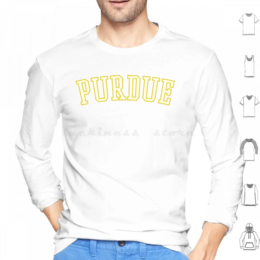 Sudadera Purdue de algodón de manga larga Purdue Stranger Eleven Dustin ...