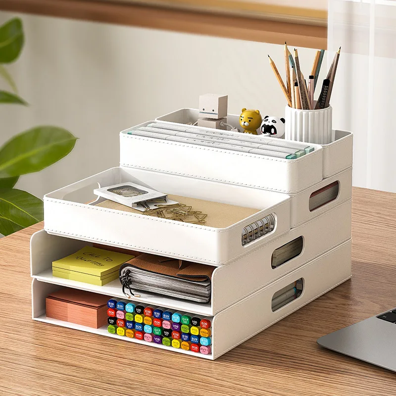 Office-Multi-Layer-Desktop-Folder-Storage-Box-Stationery-A4-Paper-Desk ...