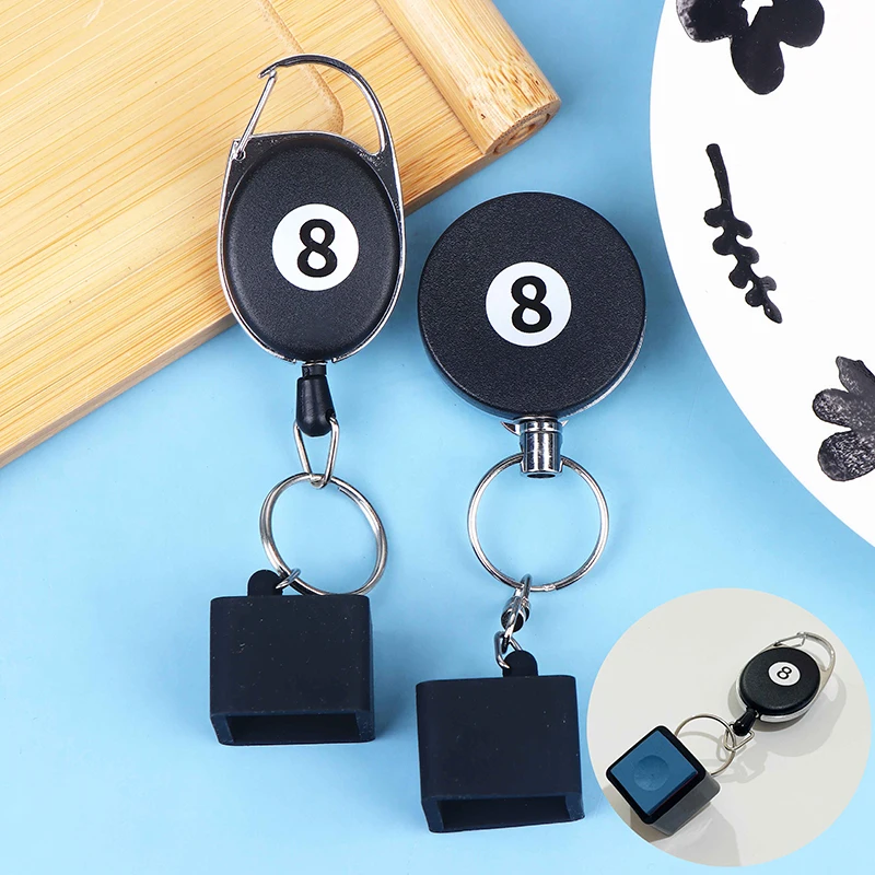 1Pc Black Billiard Telescoping Chalk Holder Snooker Pool Cue Chalk ...